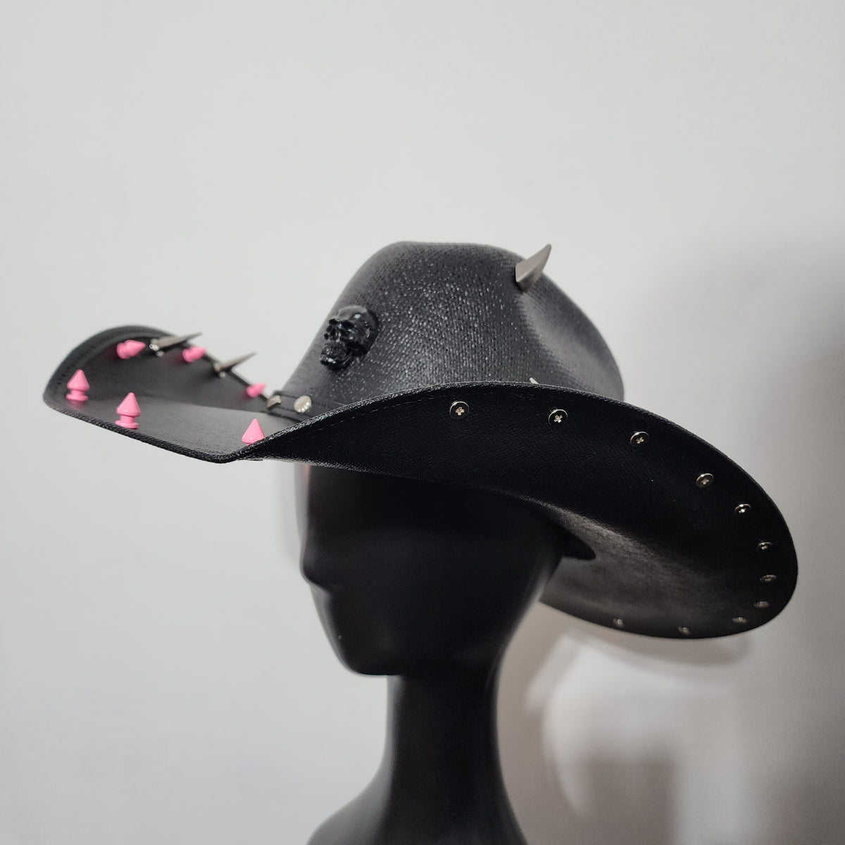 Studded Spiked Cowboy Hat Goth Punk Y'allternative Western Gothic Fash ...