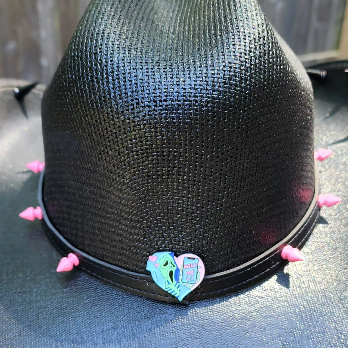 Ghostface Scream Call Me Inspired Horror Cowboy Hat Hand Painted with ...